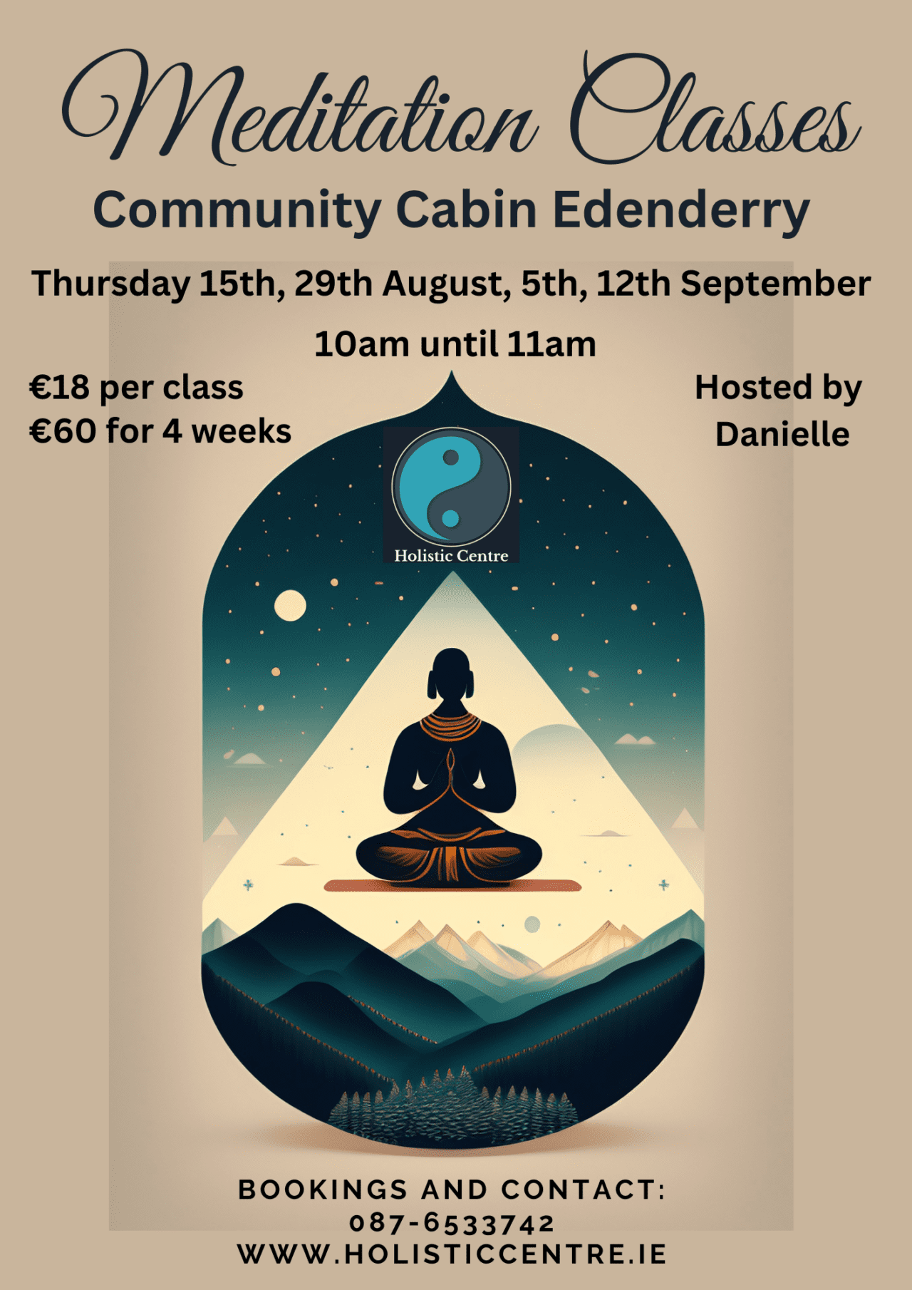 Meditation Classes in the Community Cabin in Edenderry